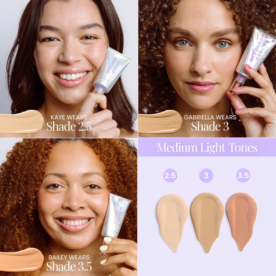 BeautyScreen™ SPF50 Peptide Foundation Tint - 2.5 Light Neutral – Naked Sundays USA